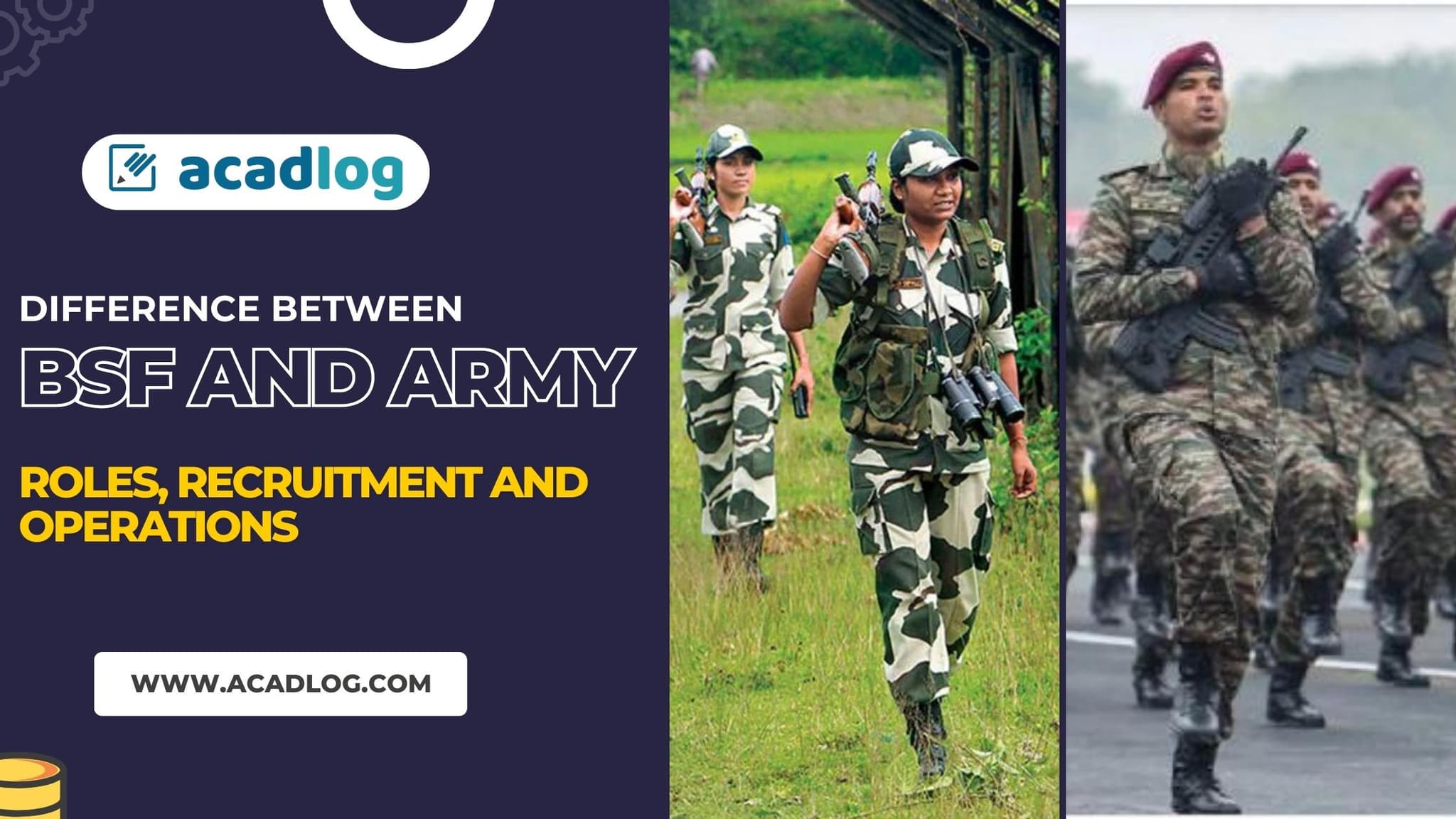 Difference Between BSF and Army: Roles, Recruitment and Operations ...